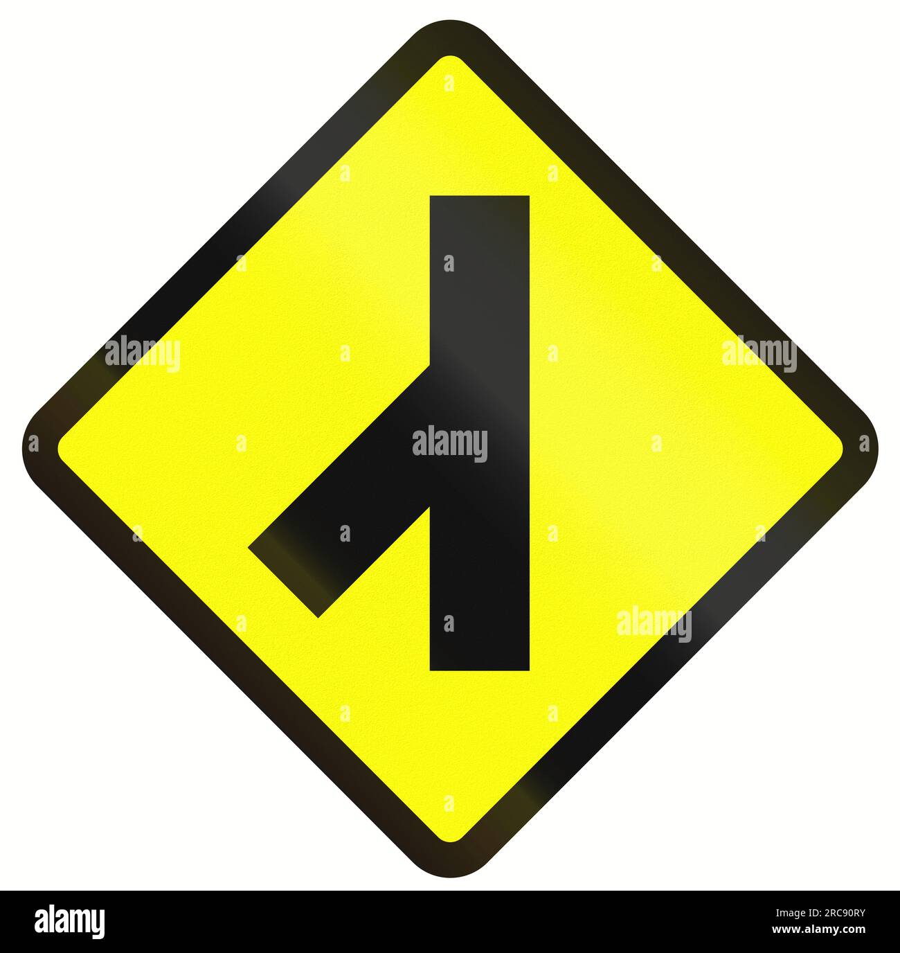 Cartello segnaletico stradale indonesiano: Incrocio a 45 gradi Foto ...