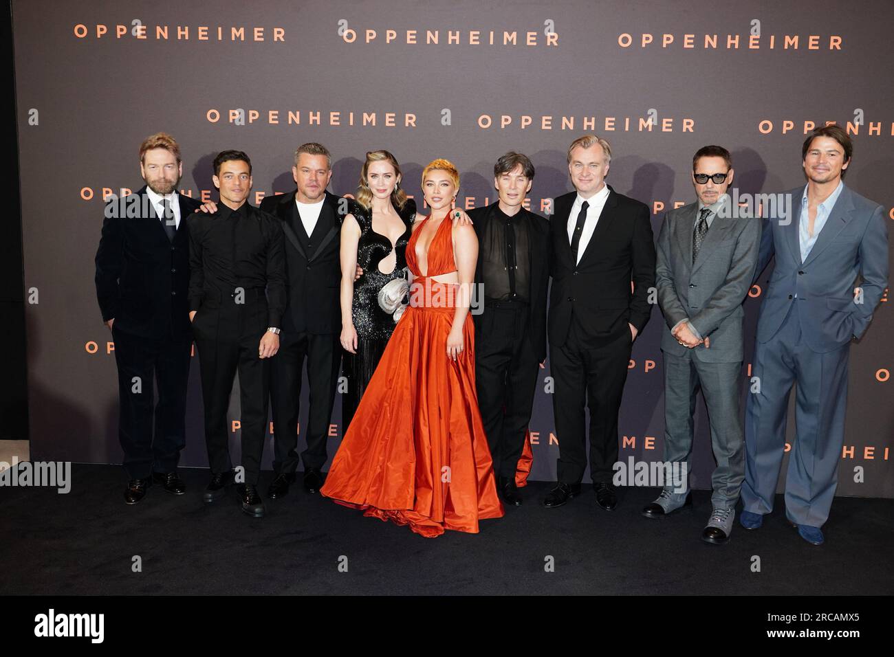 Da sinistra a destra) Kenneth Branagh, rami Malek, Matt Damon, Emily ...