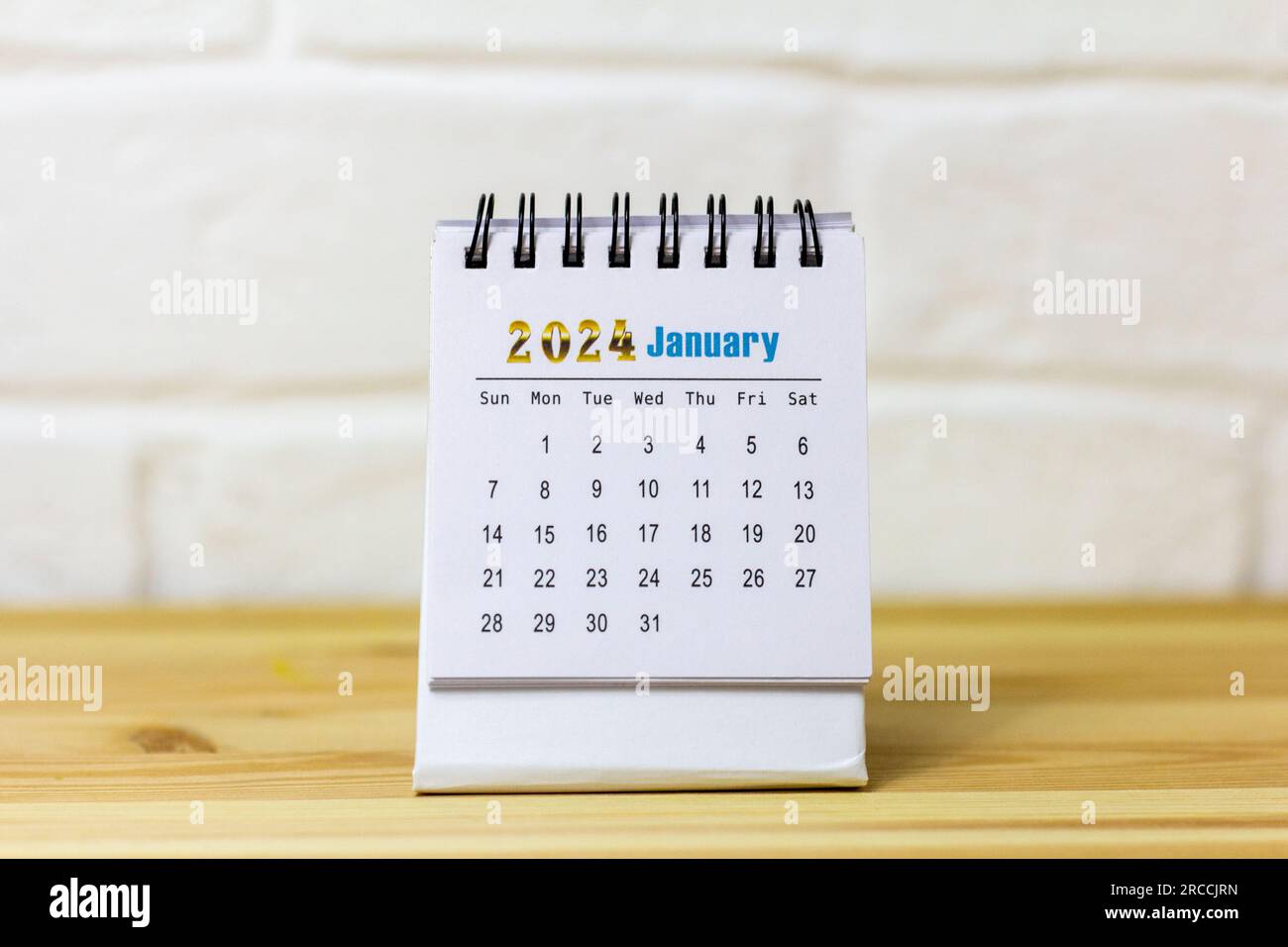 Calendario desktop di gennaio 2024. Calendario per la pianificazione e ...