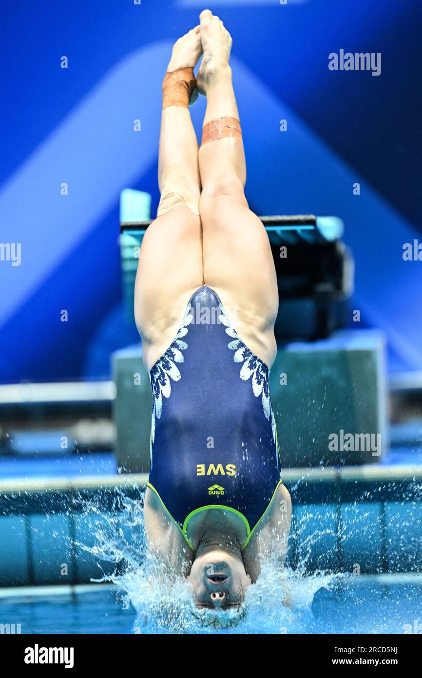 Fukuoka, Giappone. 14 luglio 2023. La svedese Elna Widerstrom gareggia ...