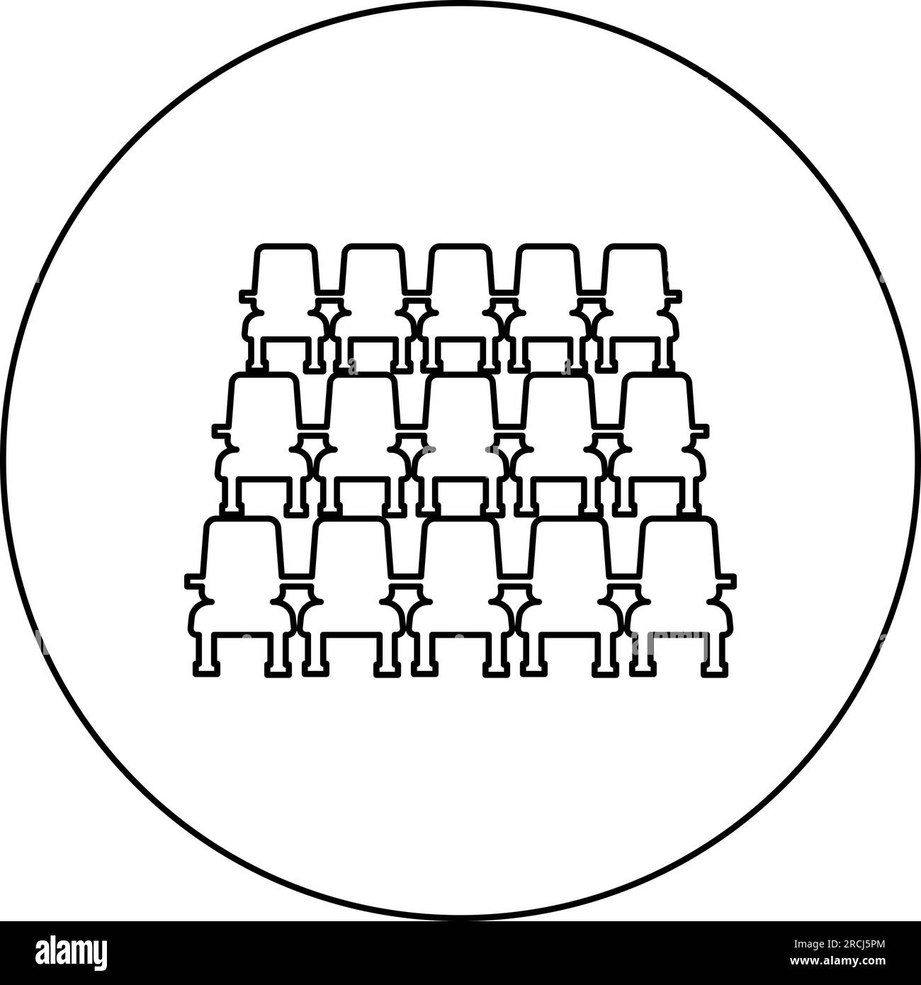 Sedili rotondi Immagini Vettoriali Stock - Alamy