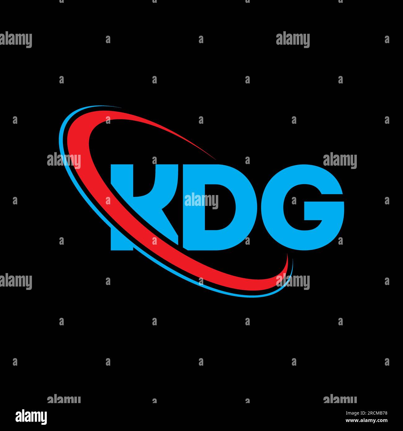 Logo KDG. Lettera KDG. Logo KDG Letter. Iniziali logo KDG collegato con ...
