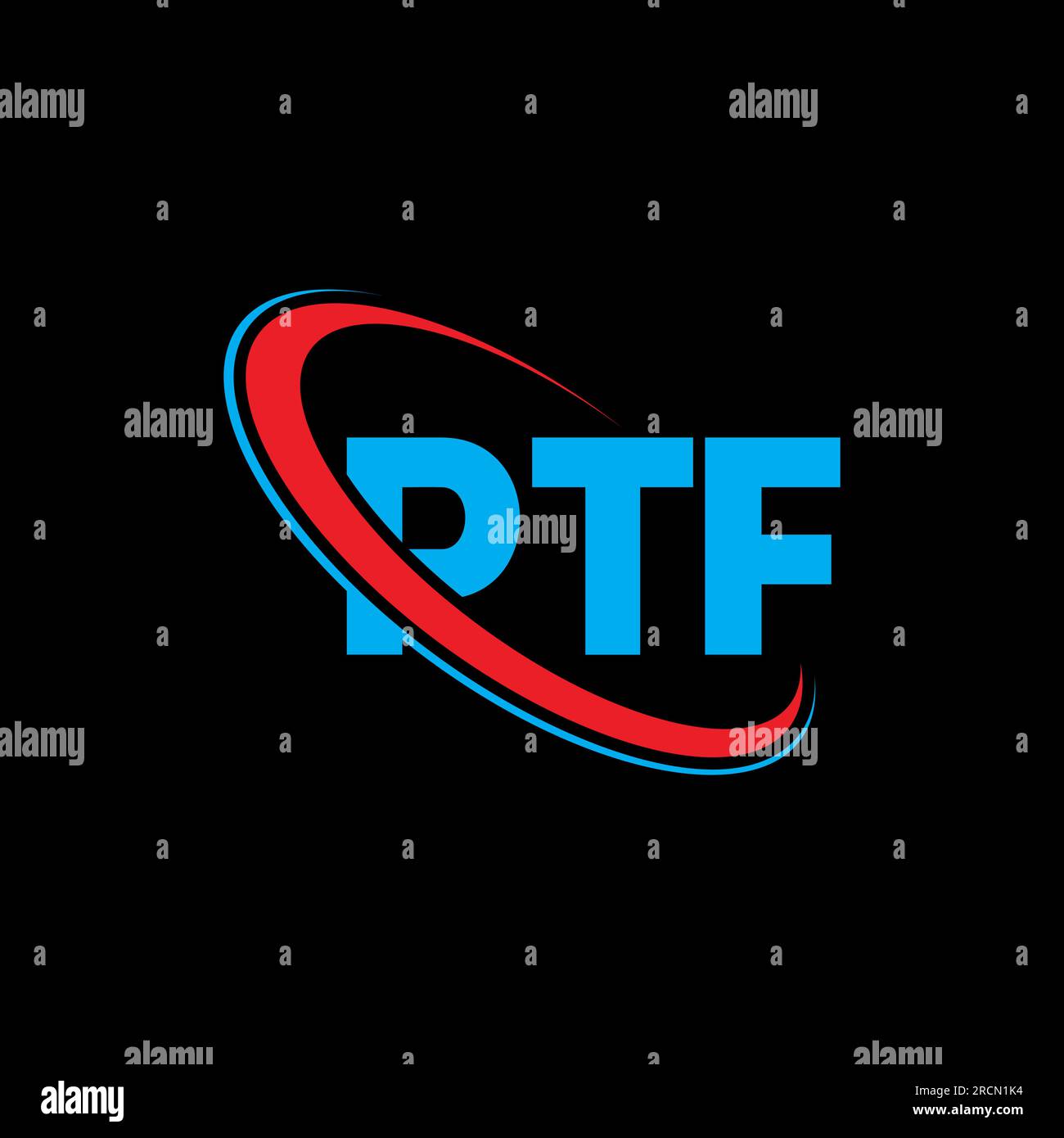 Disegno del logo ptf Immagini Vettoriali Stock - Alamy