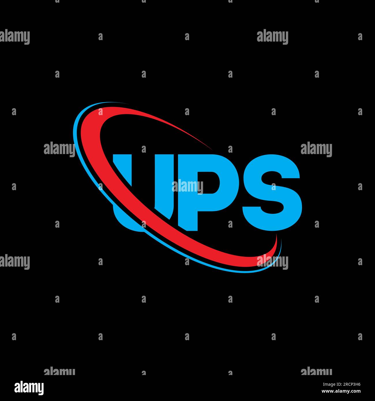 Logo UPS. Lettera UPS. Logo UPS Letter. Logo UPS con logo circolare e ...