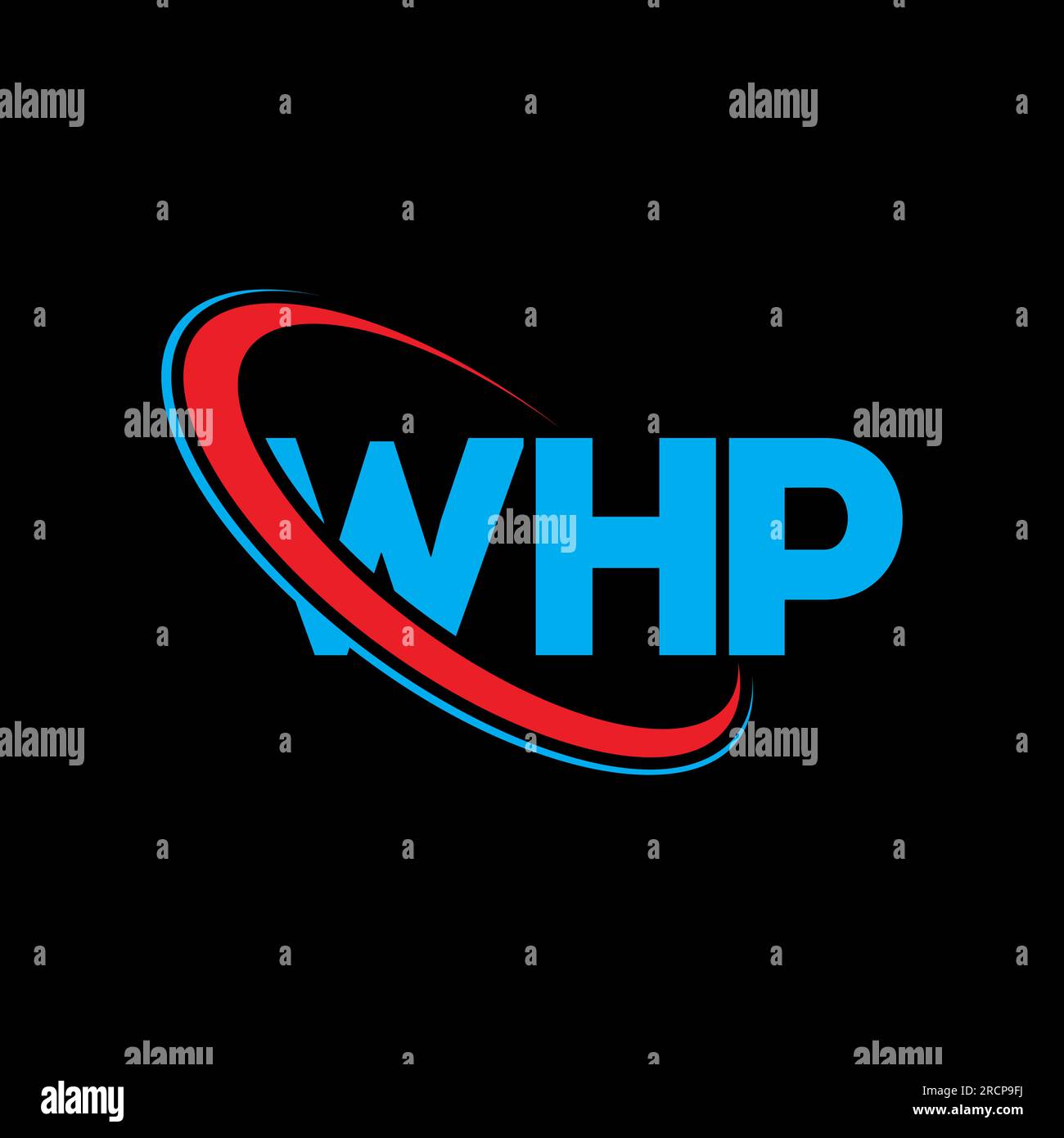 Logo WHP. Lettera WHP. Logo WHP Letter. Iniziali del logo WHP collegate ...