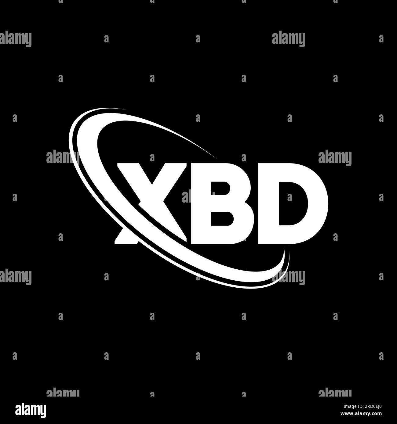 Logo XBD. Lettera XBD. Logo XBD Letter. Logo XBD con logo circolare e monogramma maiuscolo ...