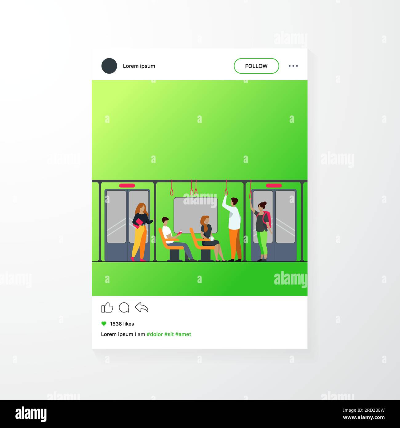 Corrimano del bus Immagini Vettoriali Stock - Alamy