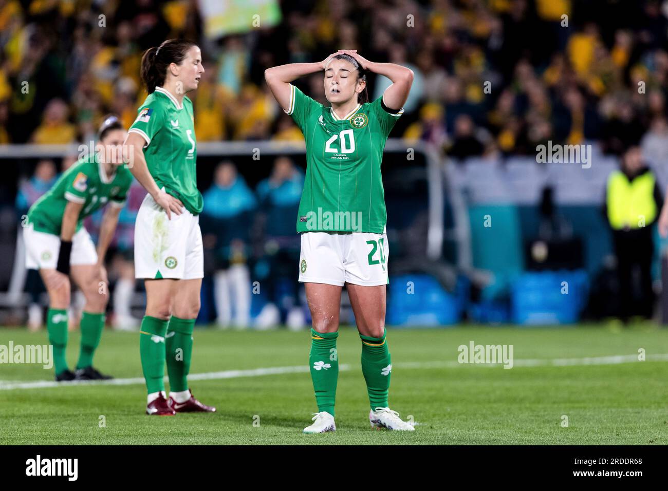 SYDNEY, AUSTRALIA - JULY 20: Marissa Sheva of Ireland reacts after her ...
