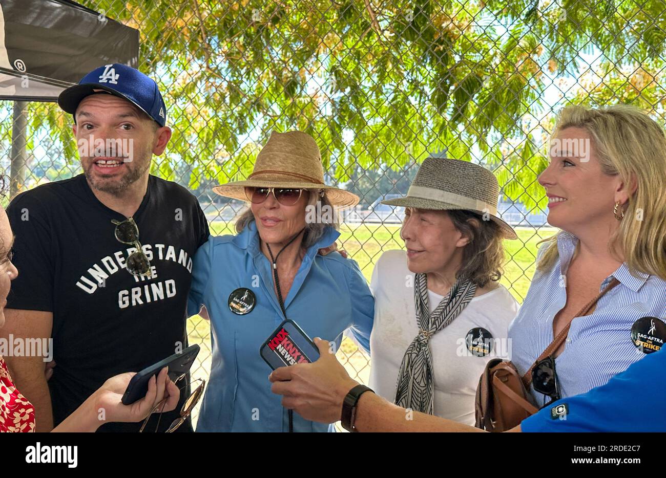 Hollywood, California, Stati Uniti 20 luglio 2023. Left to Right: Il ...