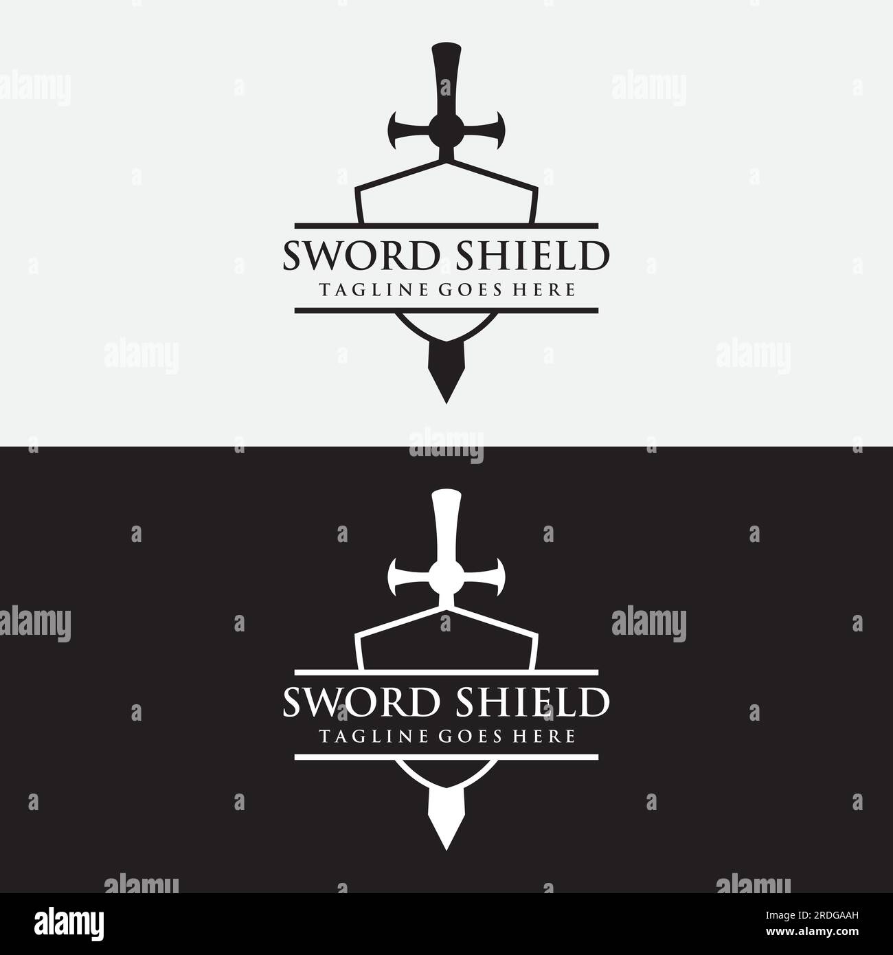 Logo della spada da gioco immagini e fotografie stock ad alta ...