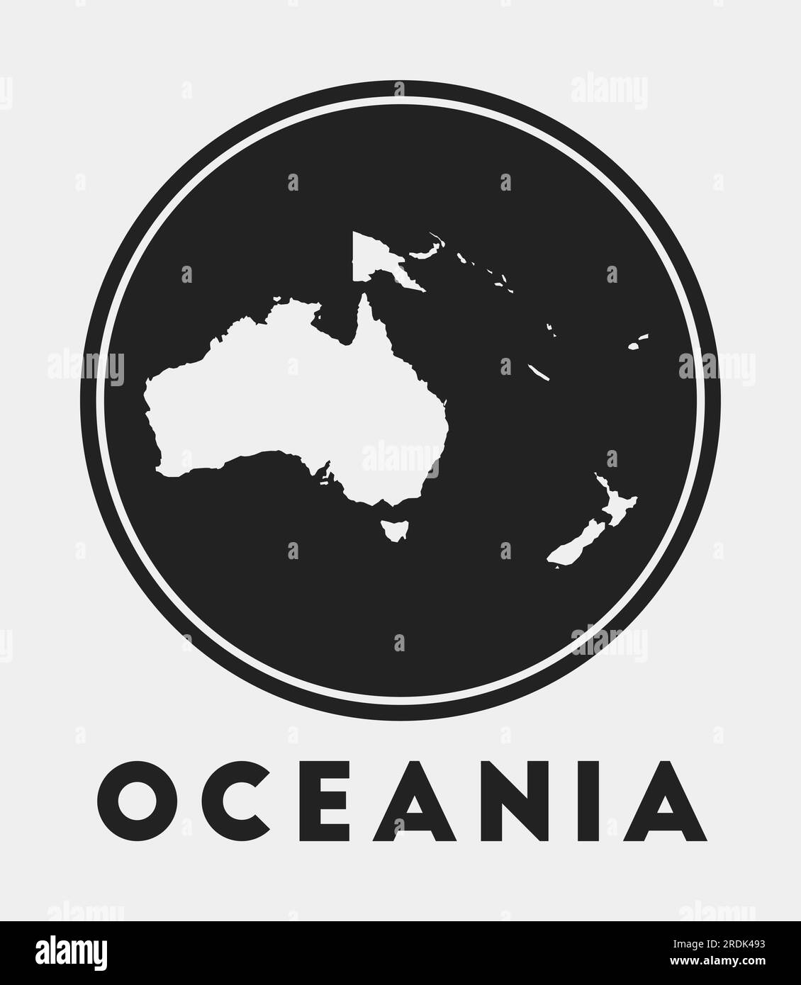 Mappa del continente oceania Foto e Immagini Stock in Bianco e Nero - Alamy
