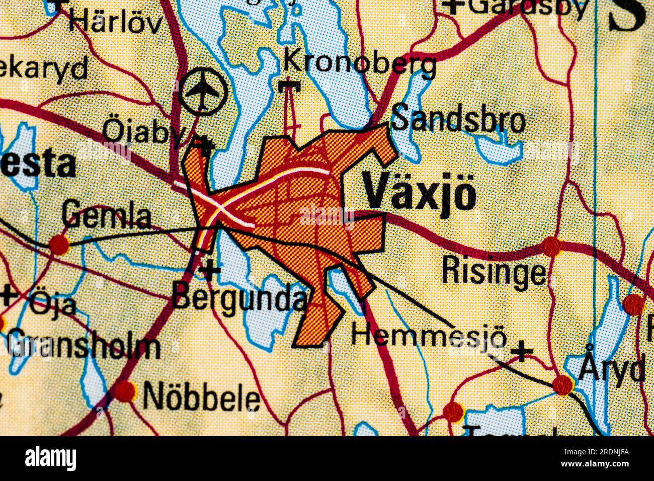 Mappa di vaxjo immagini e fotografie stock ad alta risoluzione - Alamy