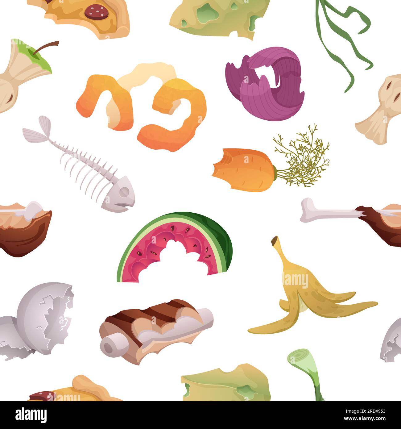 Scarto vegetale stilizzato Immagini Vettoriali Stock - Alamy