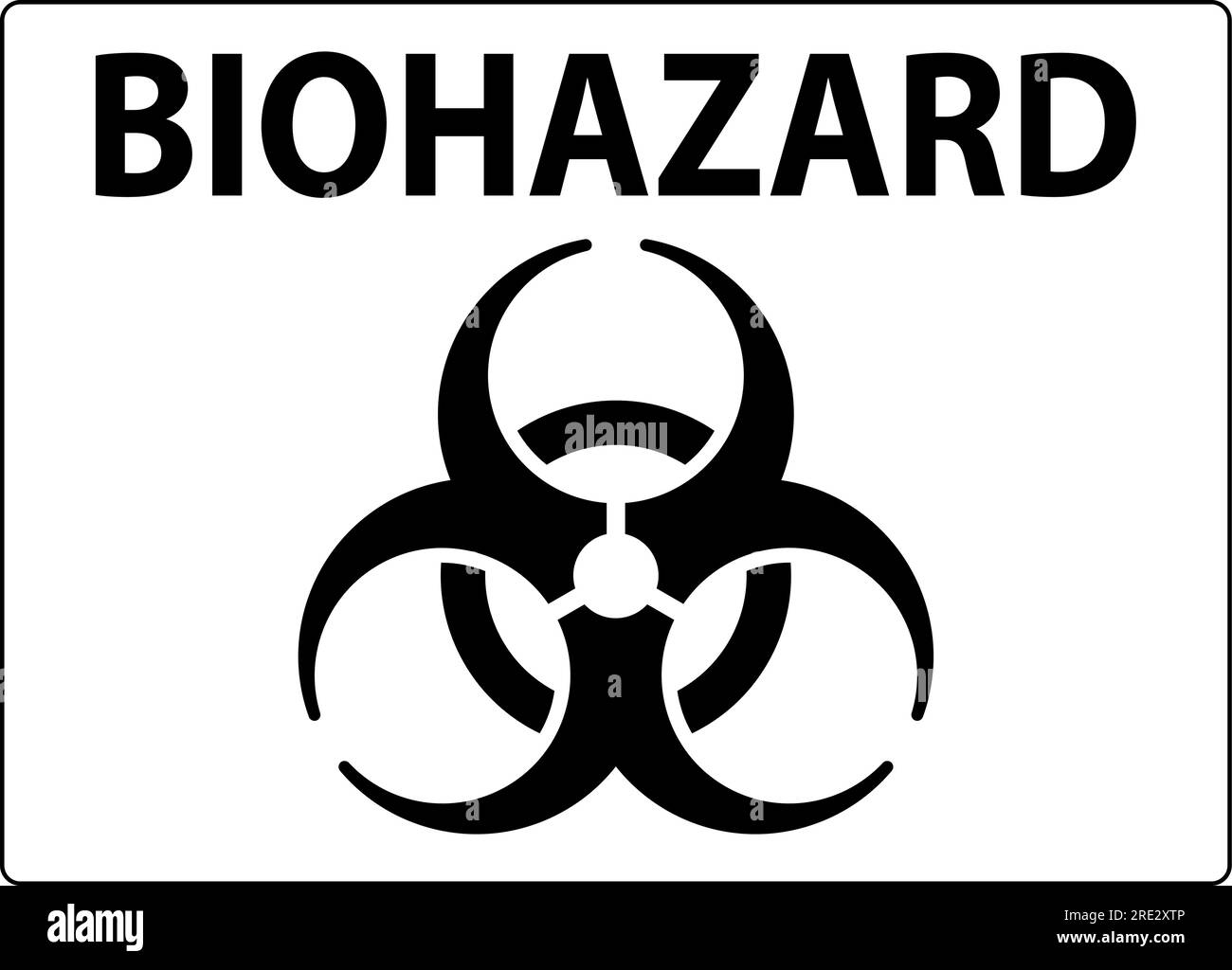 Simbolo di rischio biologico Foto e Immagini Stock in Bianco e Nero - Alamy