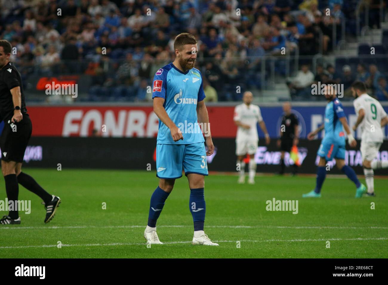 San Pietroburgo, Russia, 25 luglio 2023: Calcio. Coppa di Russia 2023 ... San Pietroburgo, Russia, 25 luglio 2023: Calcio. Coppa di Russia 2023 ...