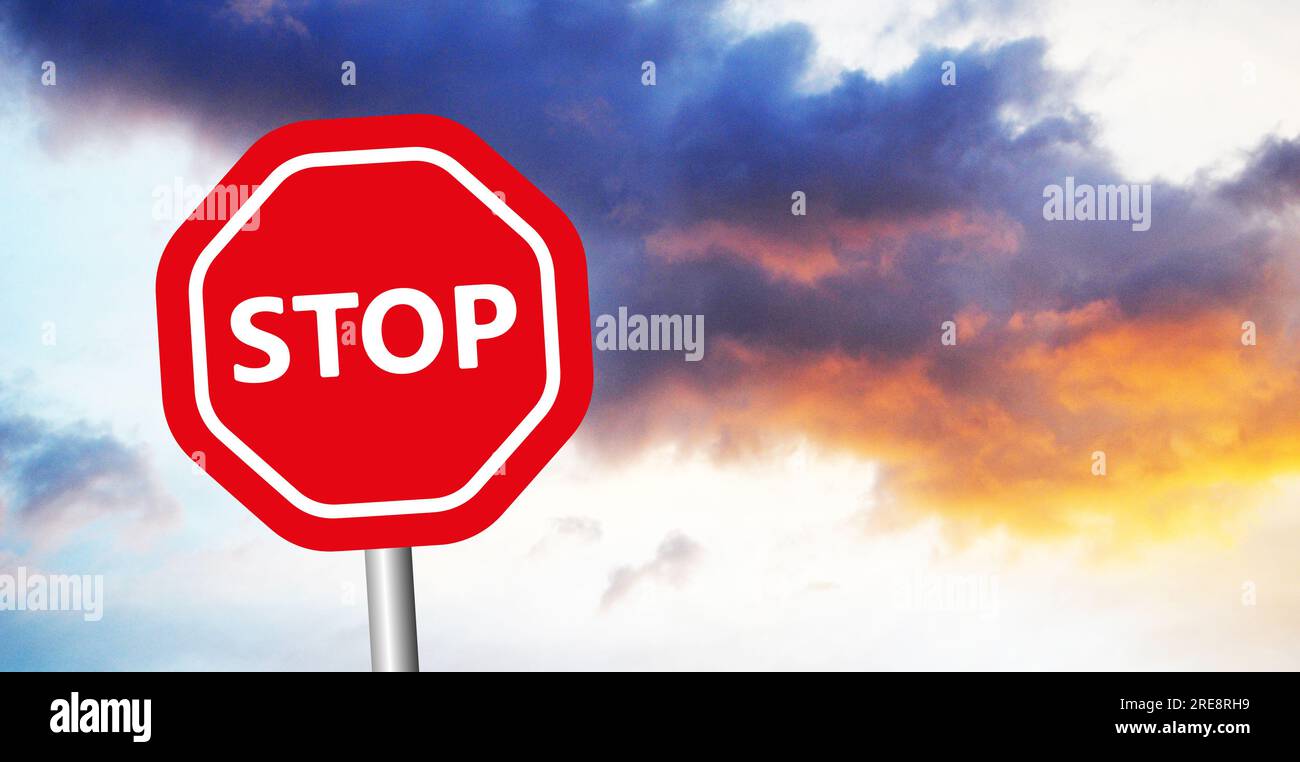 Stop sign vector immagini e fotografie stock ad alta risoluzione - Alamy