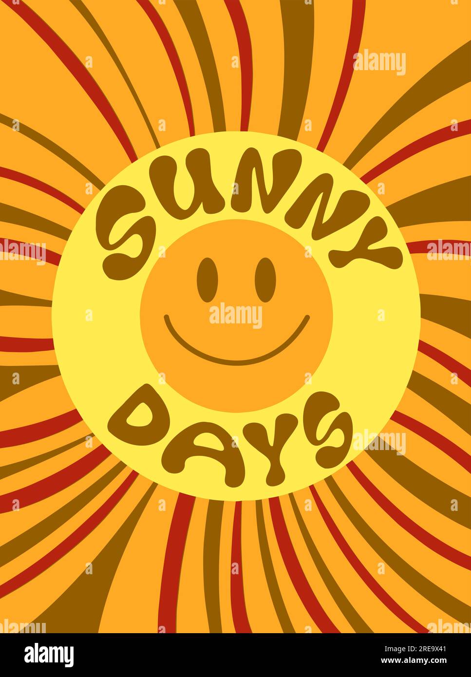 Sunny days Immagini Vettoriali Stock - Alamy