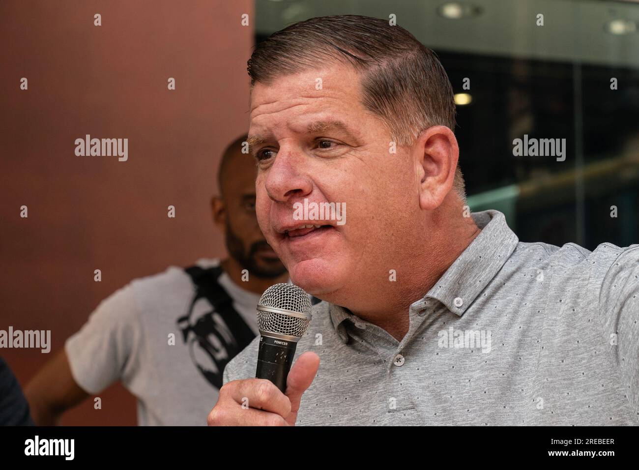 New York, USA. 26 luglio 2023. Il direttore esecutivo della NHL Players Association Marty Walsh ...