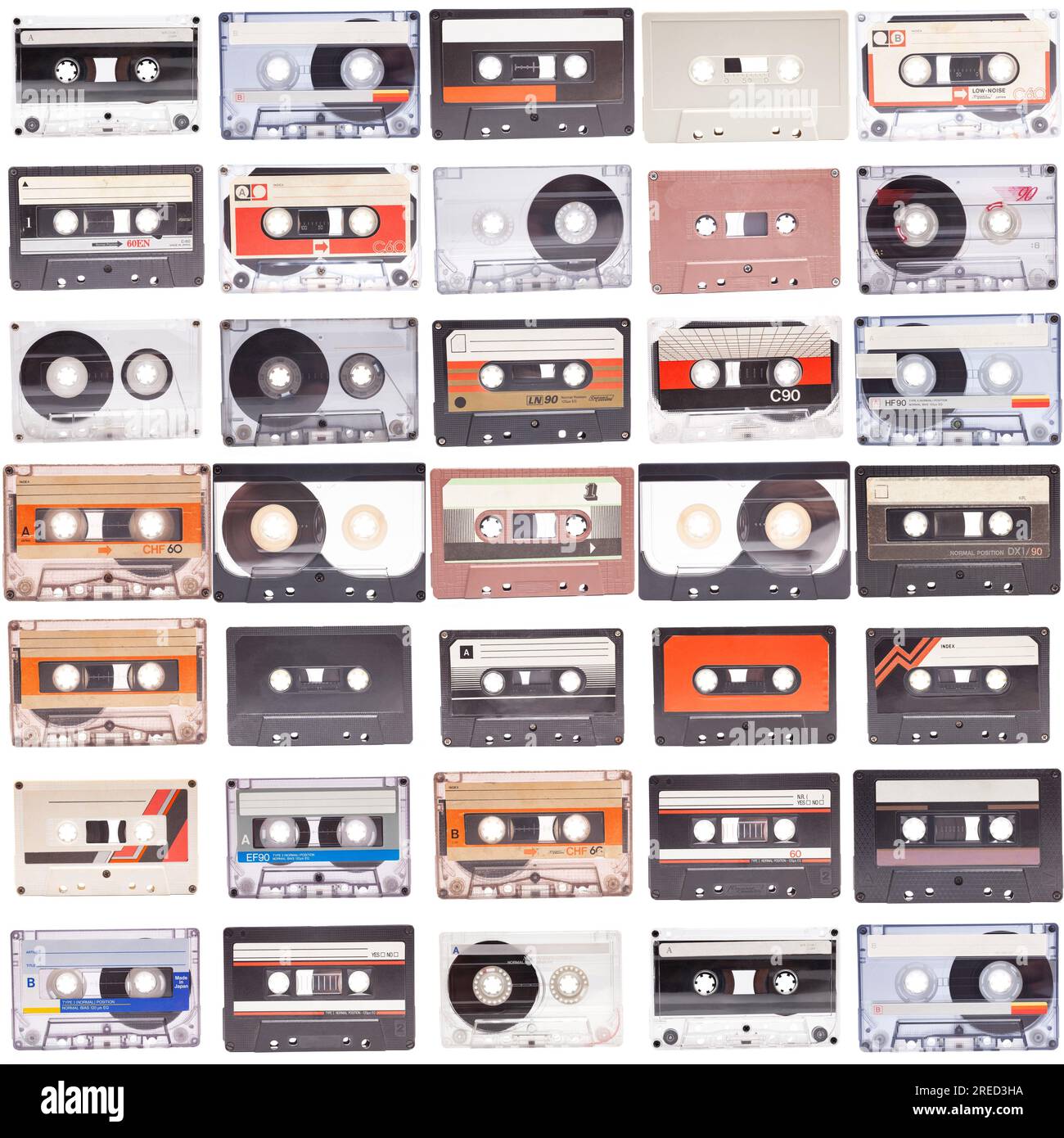 Pile of cassette tapes tape cassettes immagini e fotografie stock ad ...