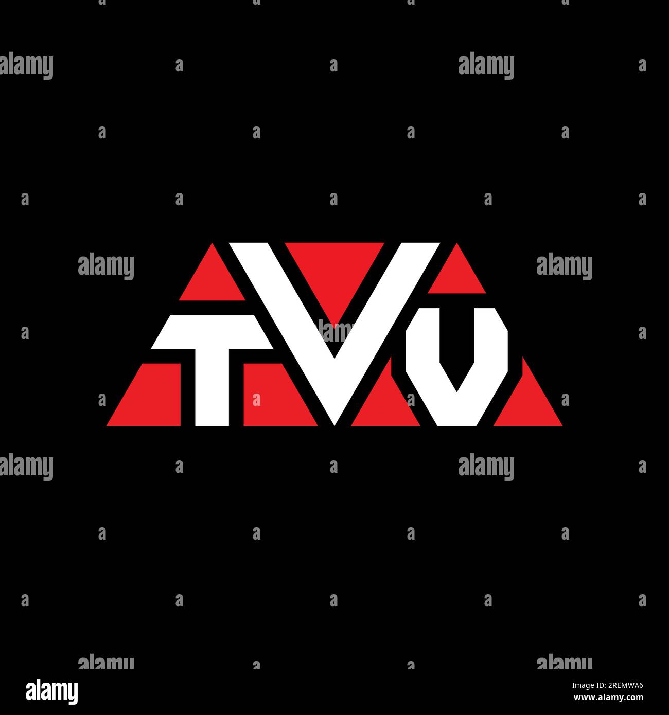 Disegno del logo tvv Immagini Vettoriali Stock - Alamy