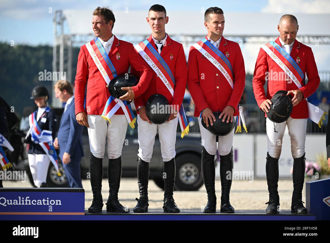 Praga, Repubblica Ceca. 28 luglio 2023. La squadra ungherese è vista ...