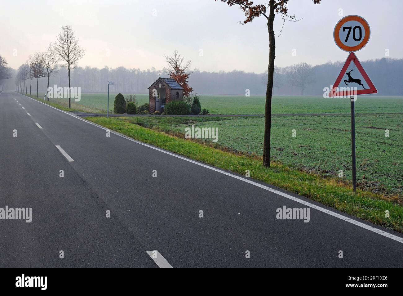 Cartello stradale di attraversamento dei cervi immagini e fotografie ...