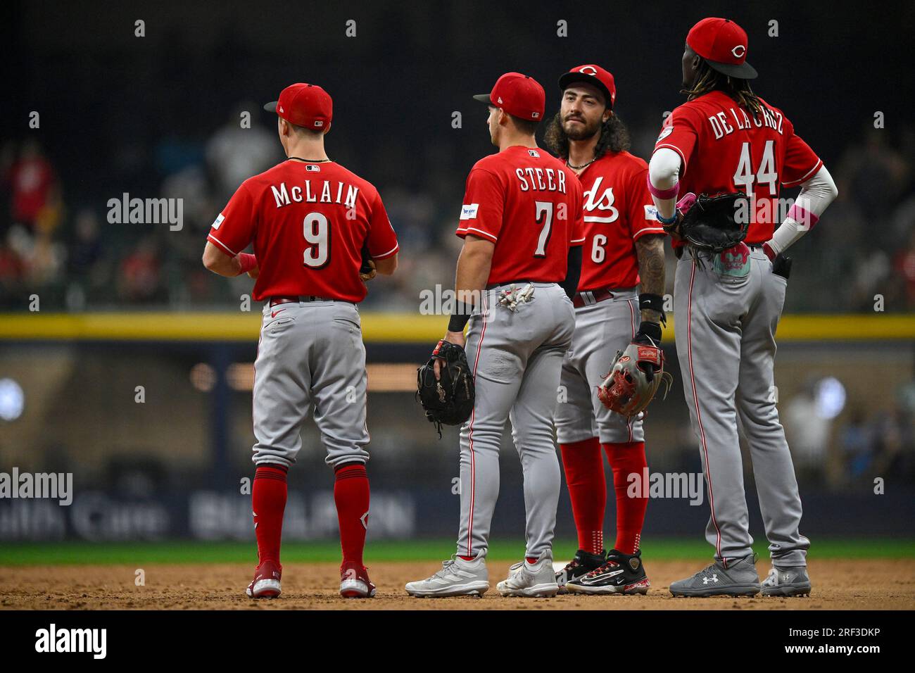 MILWAUKEE, WI - JULY 25: Cincinnati Reds Infielder Matt McLain (9 ...