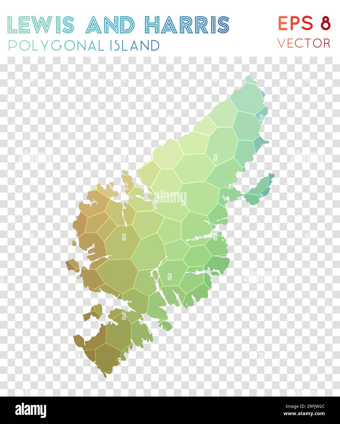 Mappa dell'isola di lewis e harris Immagini Vettoriali Stock - Alamy