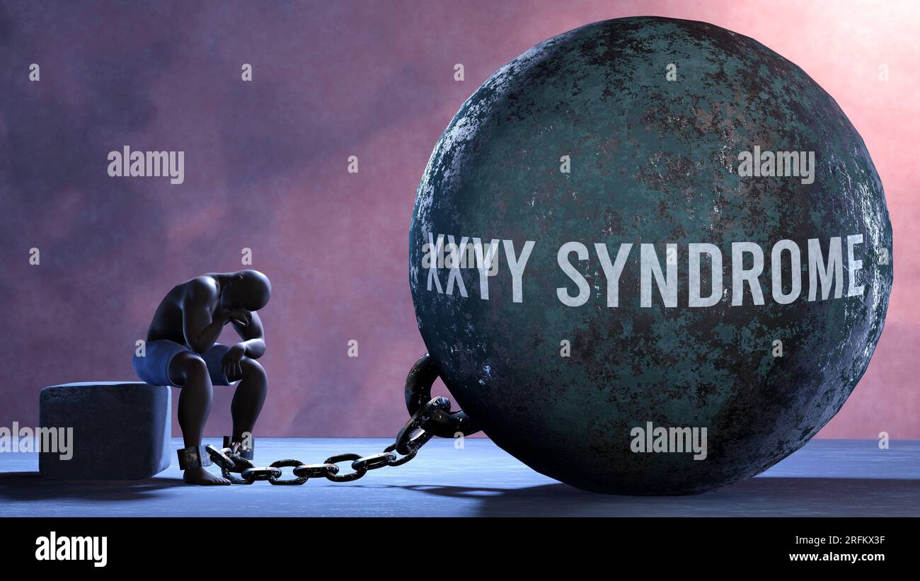 Sindrome di Xxyy - una metafora che mostra una lotta umana con la ...
