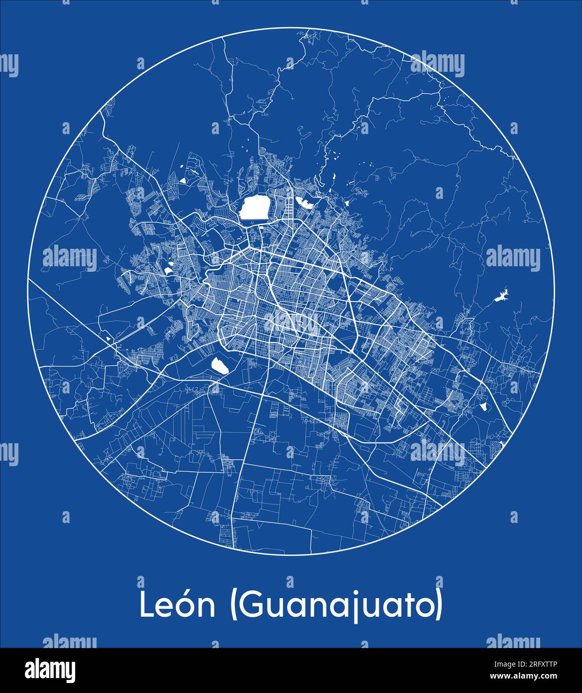 Mappa di leon messico Immagini Vettoriali Stock - Alamy