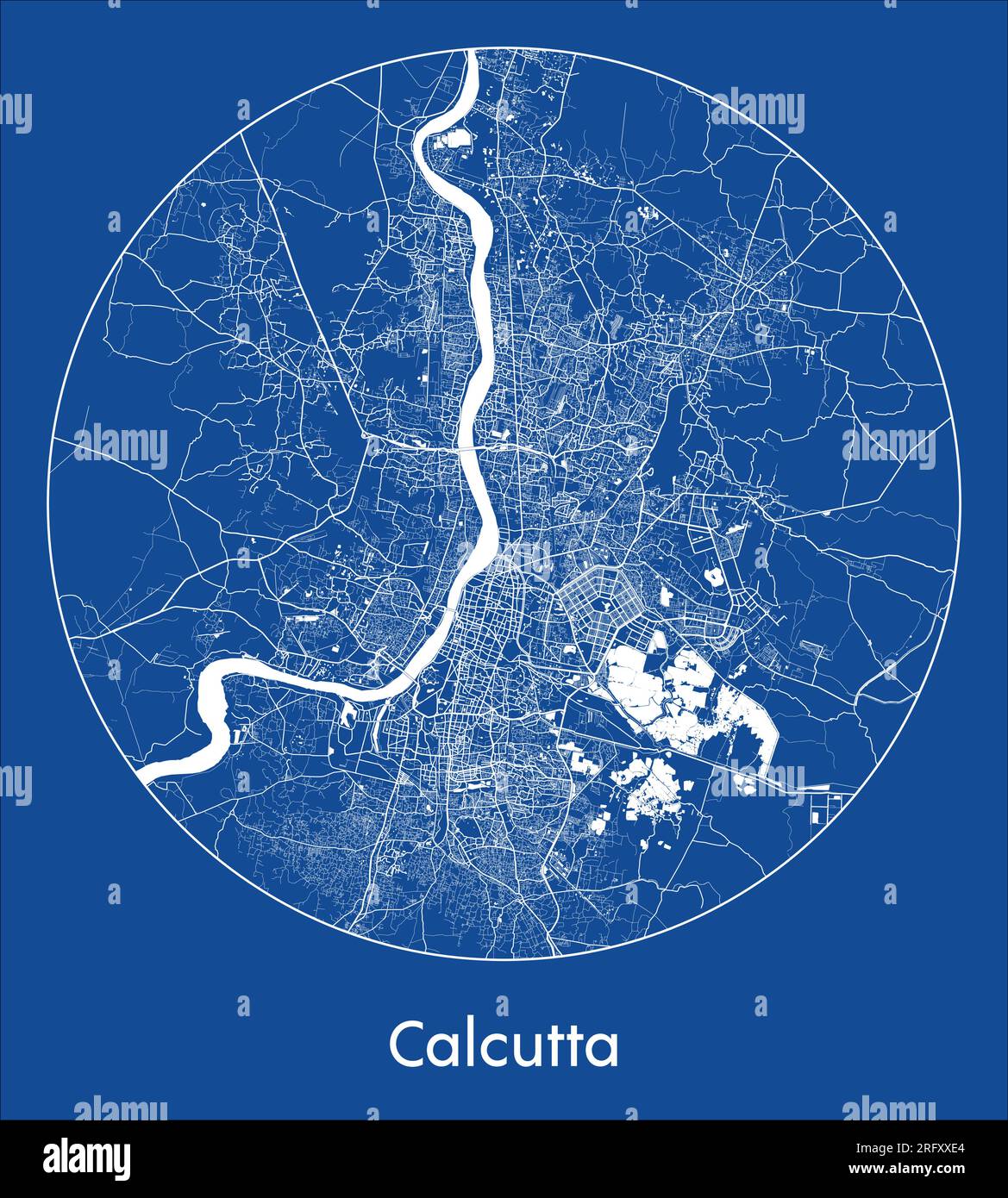 Mappa di calcutta Immagini Vettoriali Stock - Alamy