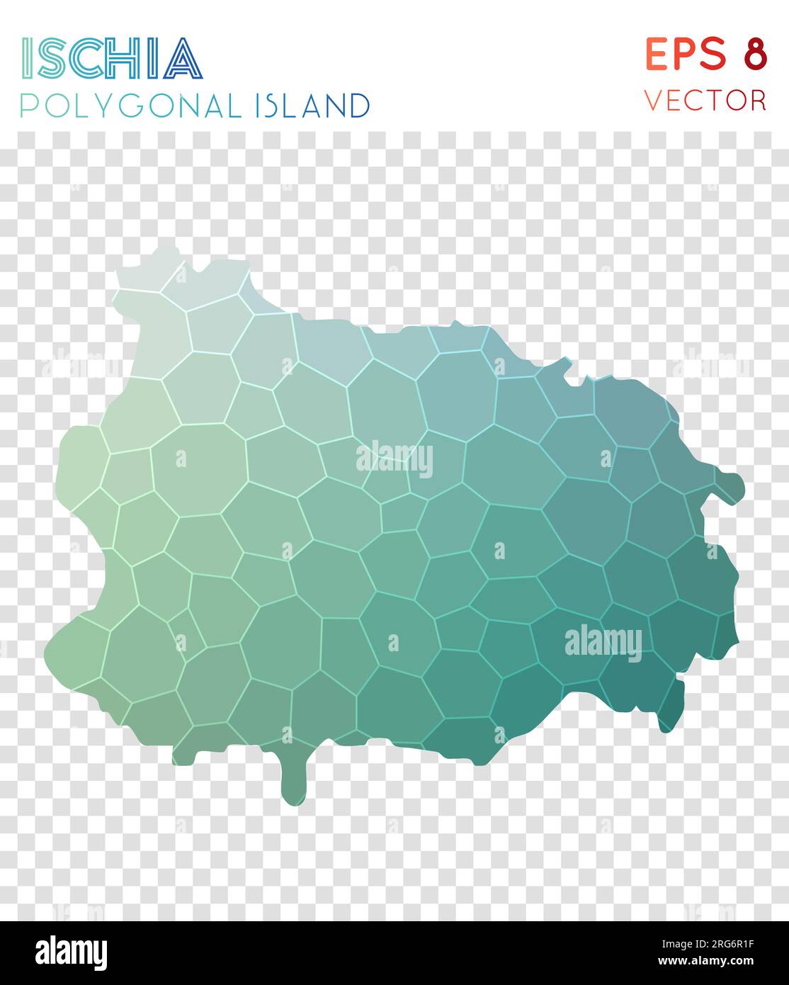 Mappa dell'isola di ischia Immagini Vettoriali Stock - Alamy