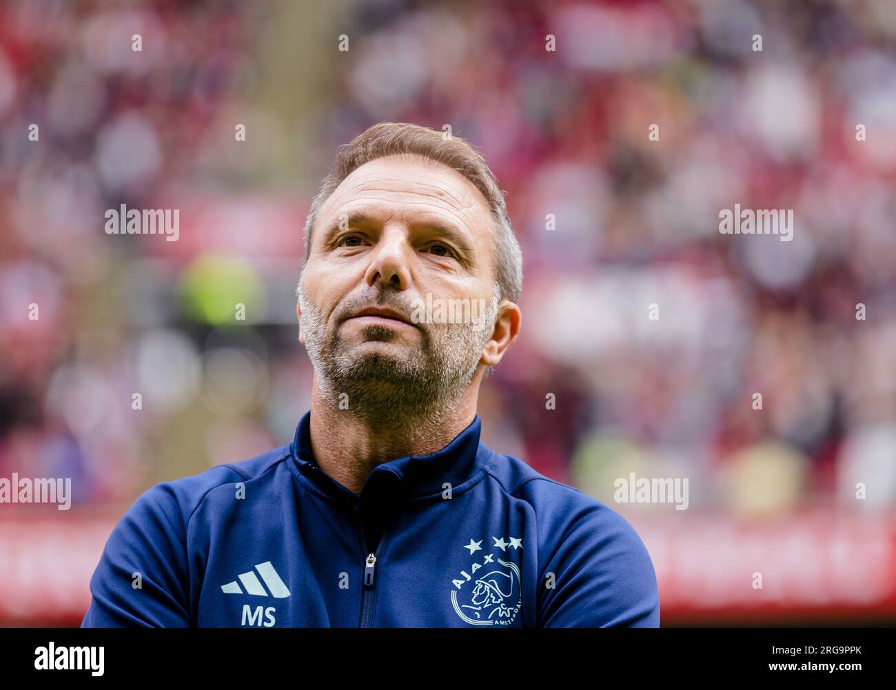 AMSTERDAM - 08/08/2023, allenatore Maurice Steijn durante il giorno di ...