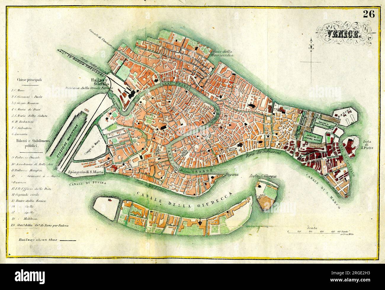 Mappa storica di venezia immagini e fotografie stock ad alta ...