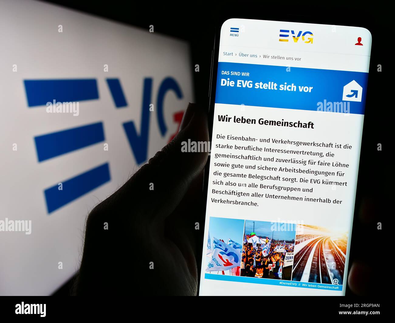 Eisenbahn und verkehrsgewerkschaft immagini e fotografie stock ad alta ...
