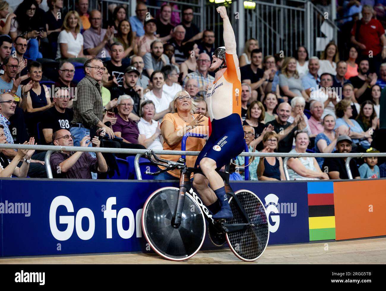 GLASGOW - Scozia, 08/08/2023, Jeffrey Hoogland applaude dopo aver vinto ...