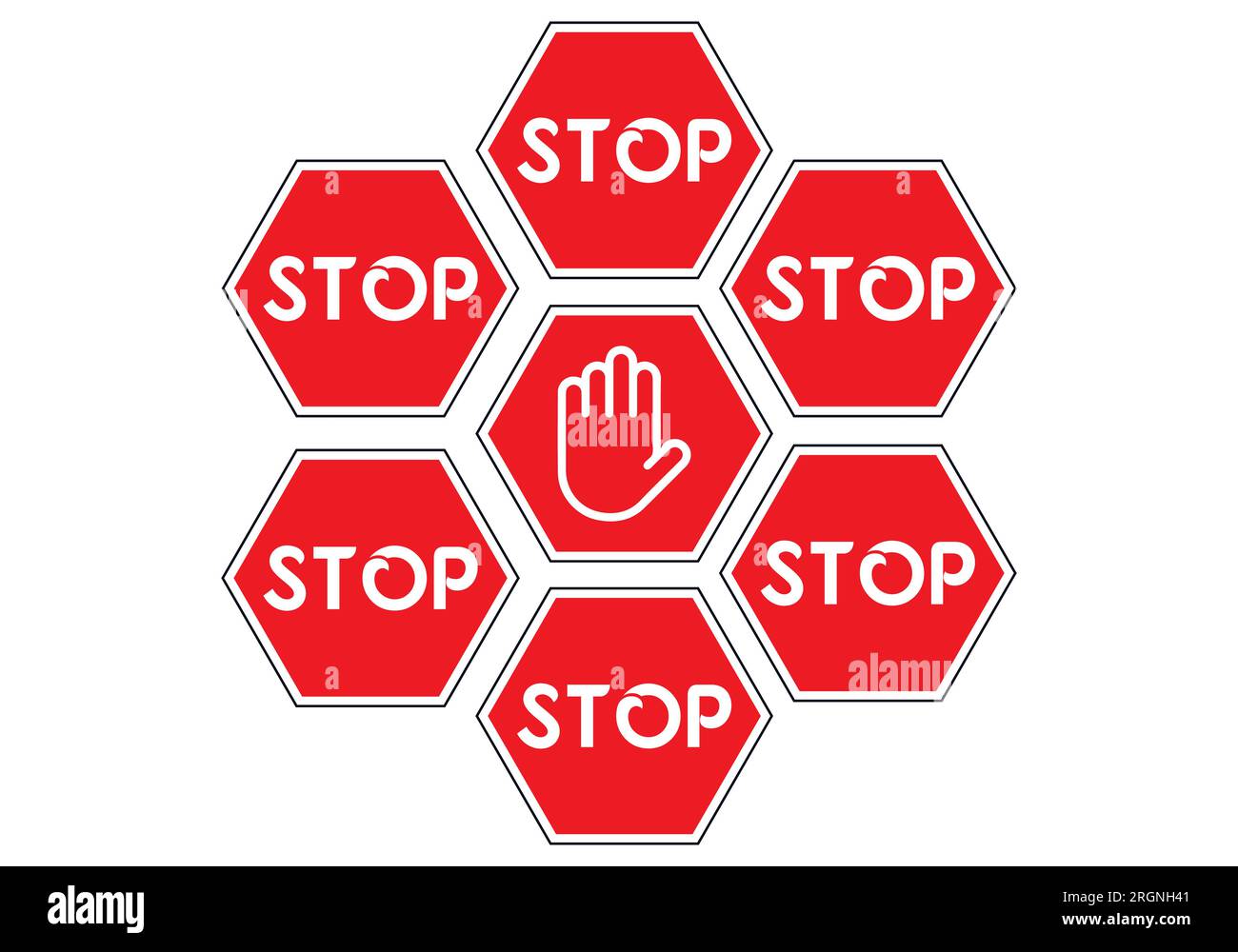 Red circular no entry sign Immagini Vettoriali Stock - Alamy
