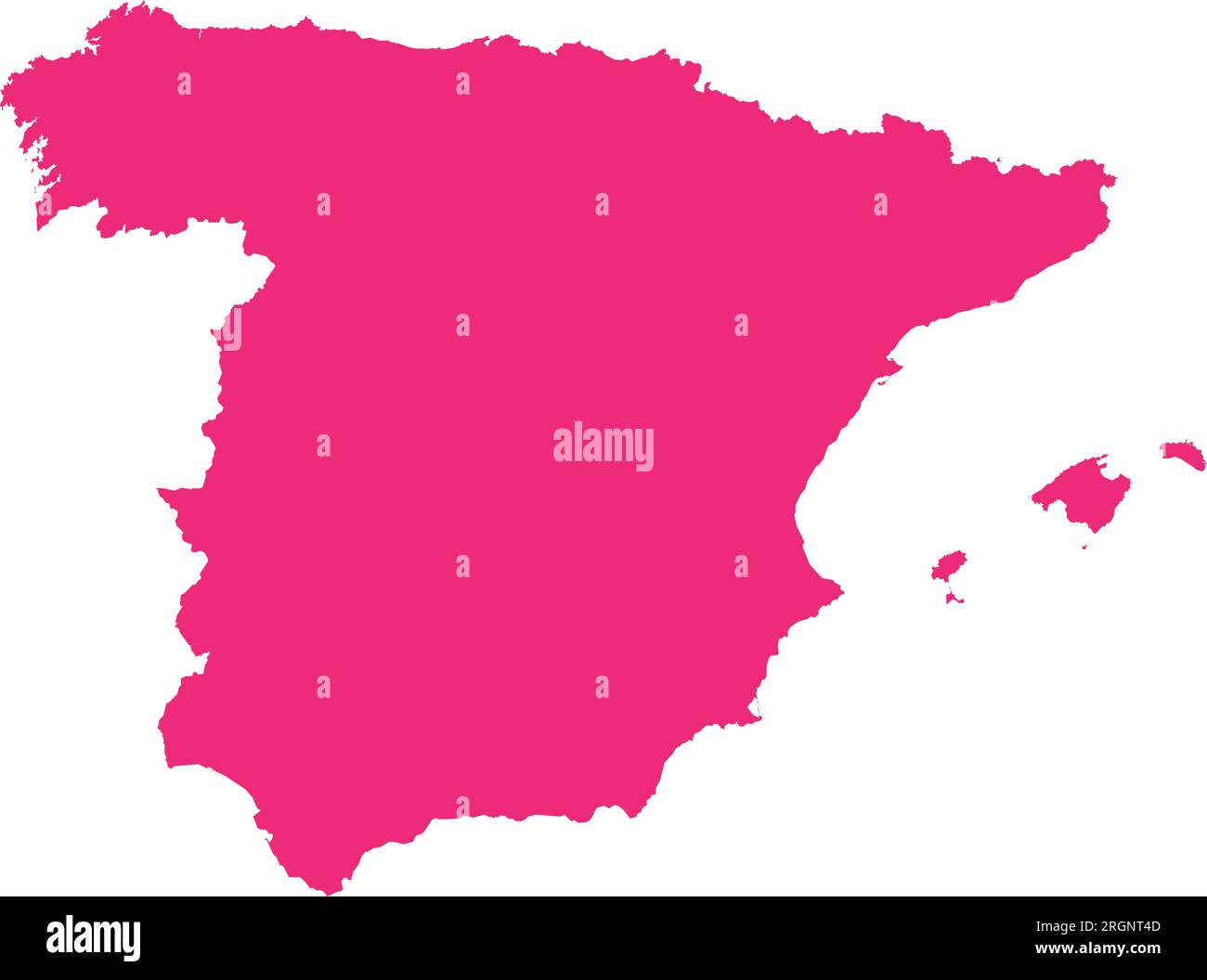 Mappa colori ROSA CMYK della SPAGNA Immagine e Vettoriale - Alamy