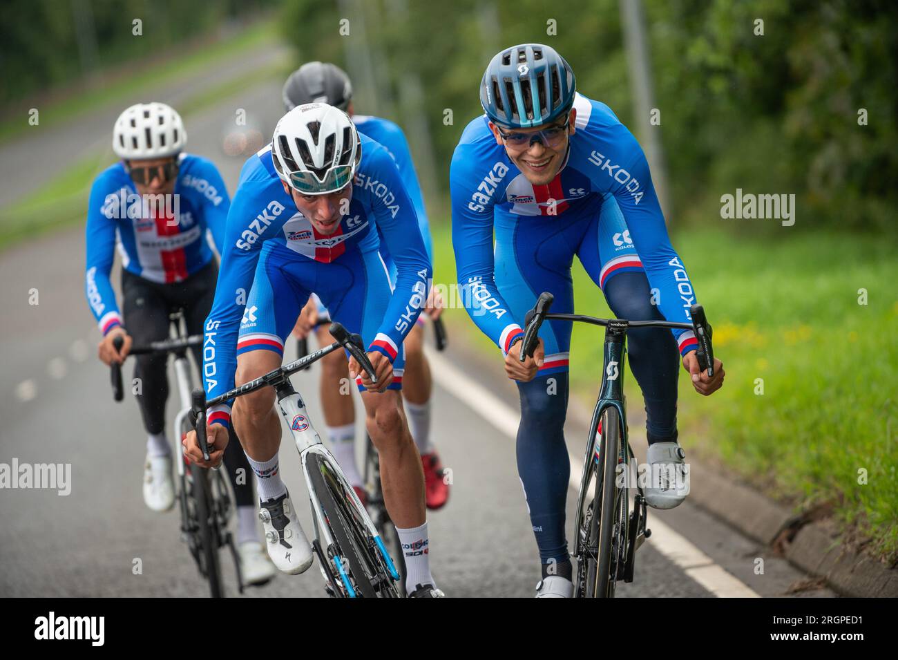 2023 UCI Cycling World Championships Glasgow, ciclismo, allenamento, squadra ceca, Pavel Bittner ...