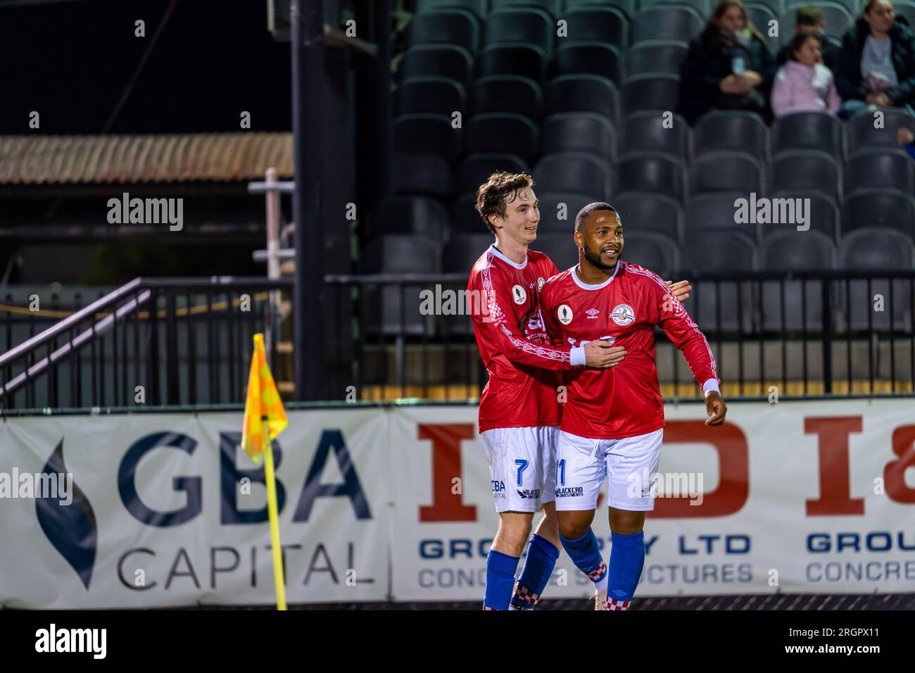10 agosto 2023. Melbourne Knights Football Club, Victoria, Australia ...