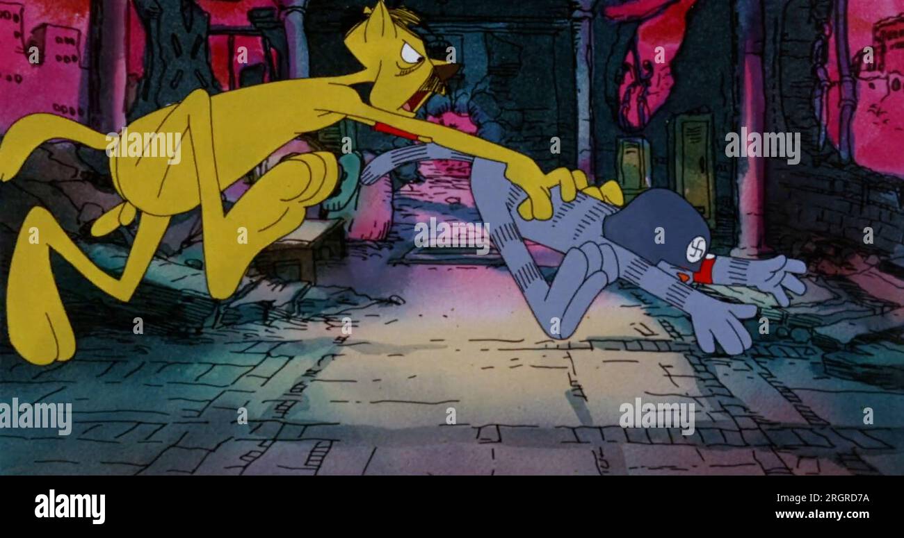Los Angeles.CA.USA. Fritz the Cat (doppiato da Skip Hinnant) e Hitler ...