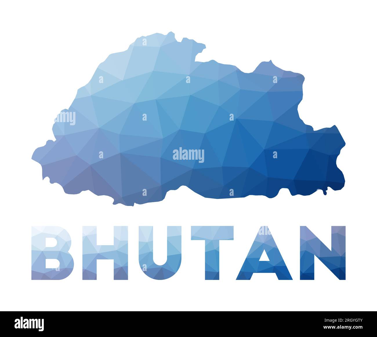 Mappa poligonale bhutan immagini e fotografie stock ad alta risoluzione ...