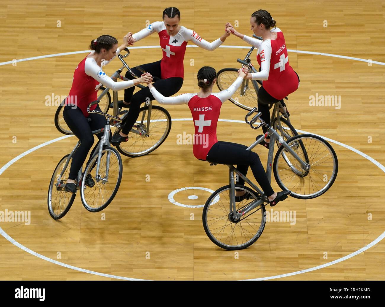 Svizzera durante la finale Open Elite Artistic Cycling-Act4-Indoor ...