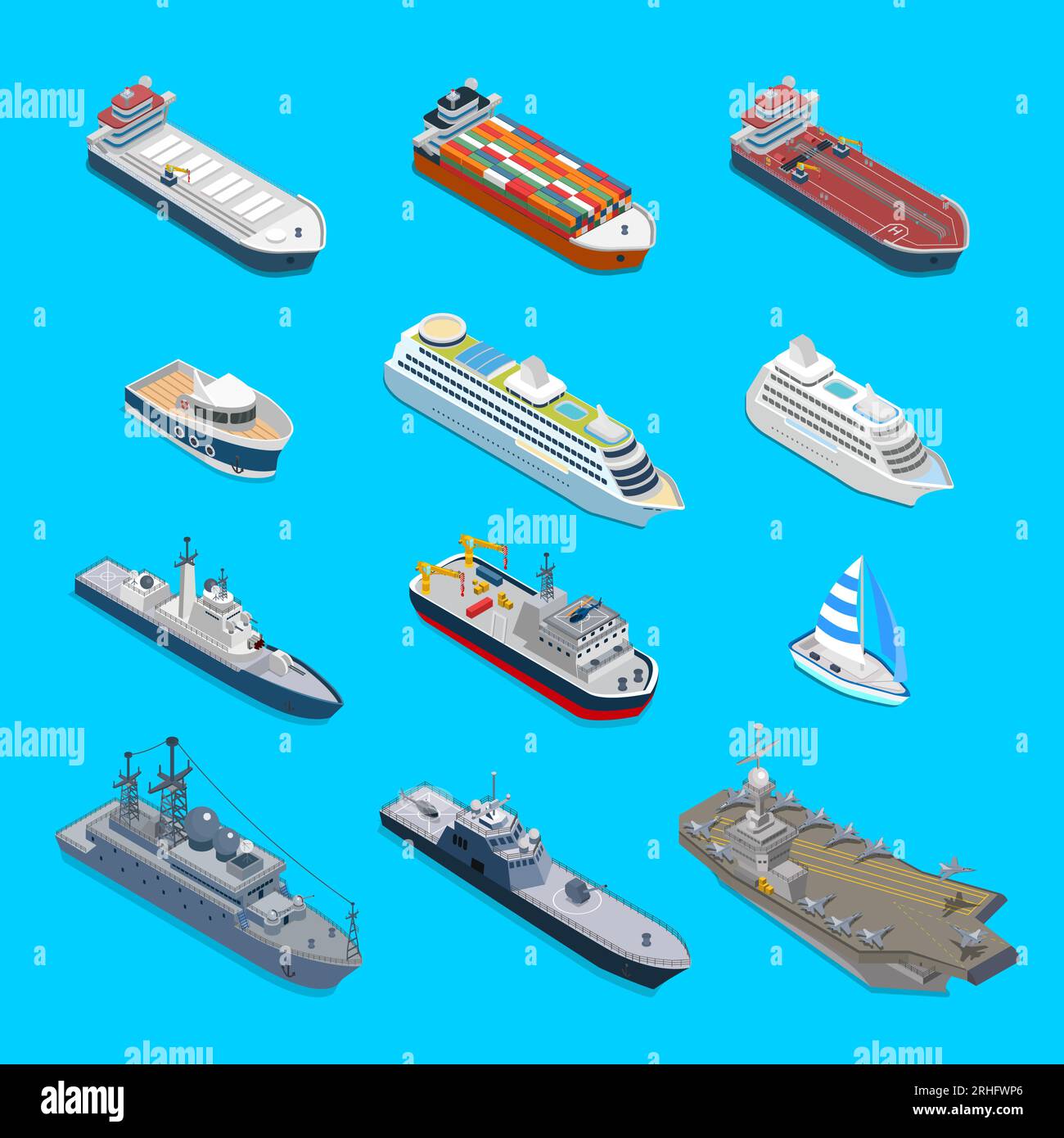 Trasporto navale Immagini Vettoriali Stock - Alamy