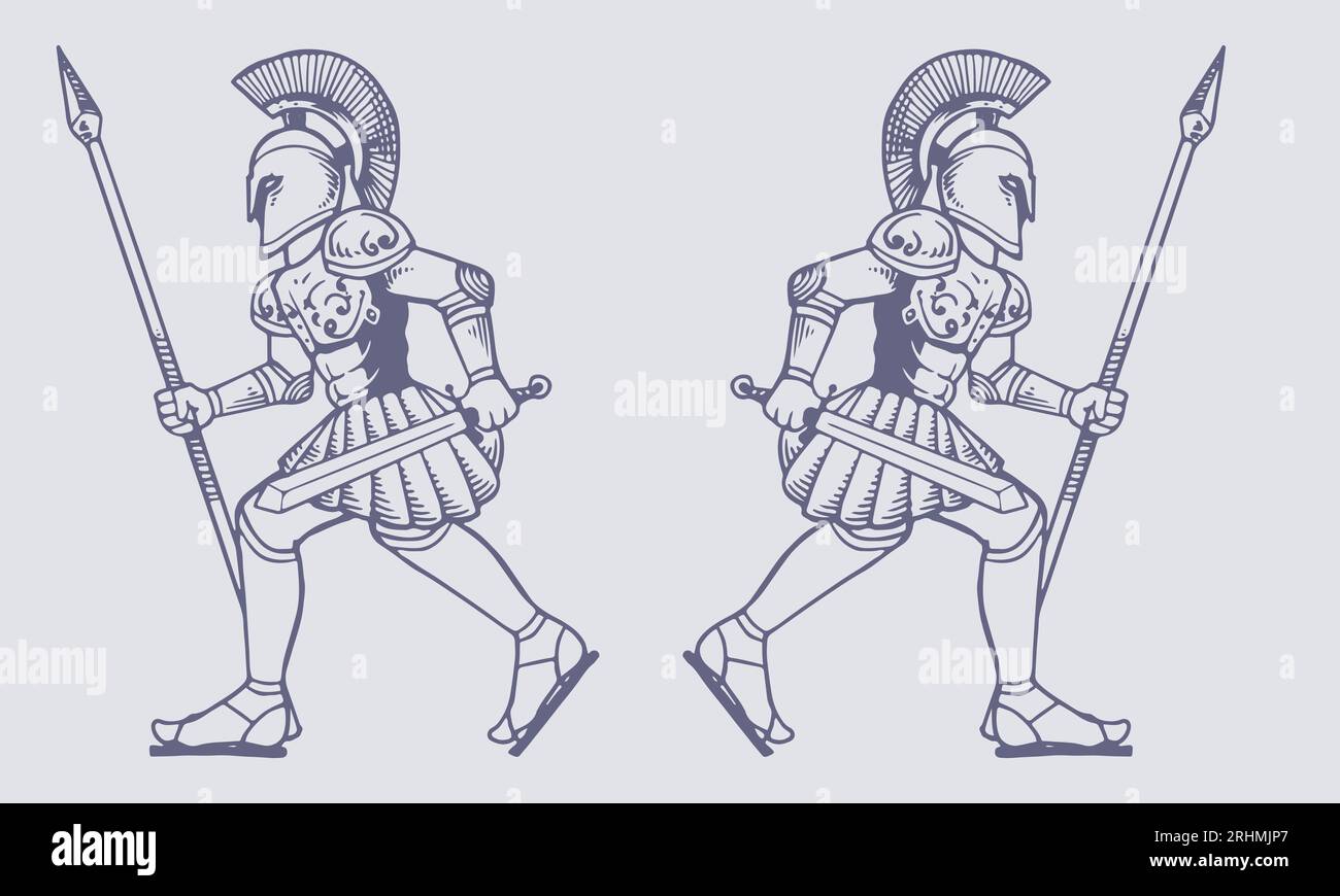 Phalanx greek Immagini Vettoriali Stock - Alamy