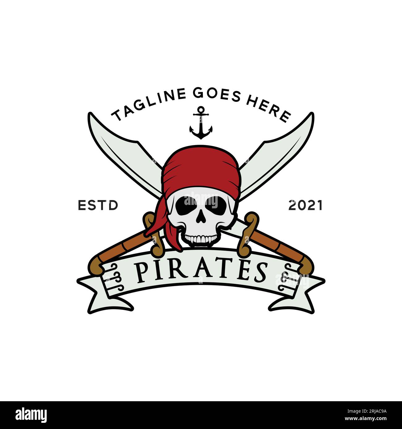 Skull cross swords pirates caribbean immagini e fotografie stock ad ...