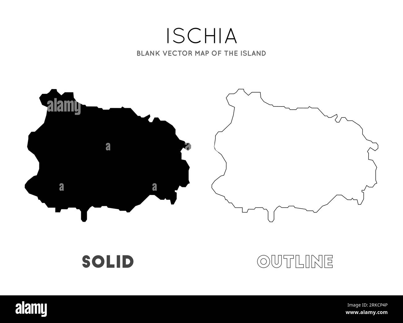 Mappa dell'isola di ischia Foto e Immagini Stock in Bianco e Nero - Alamy