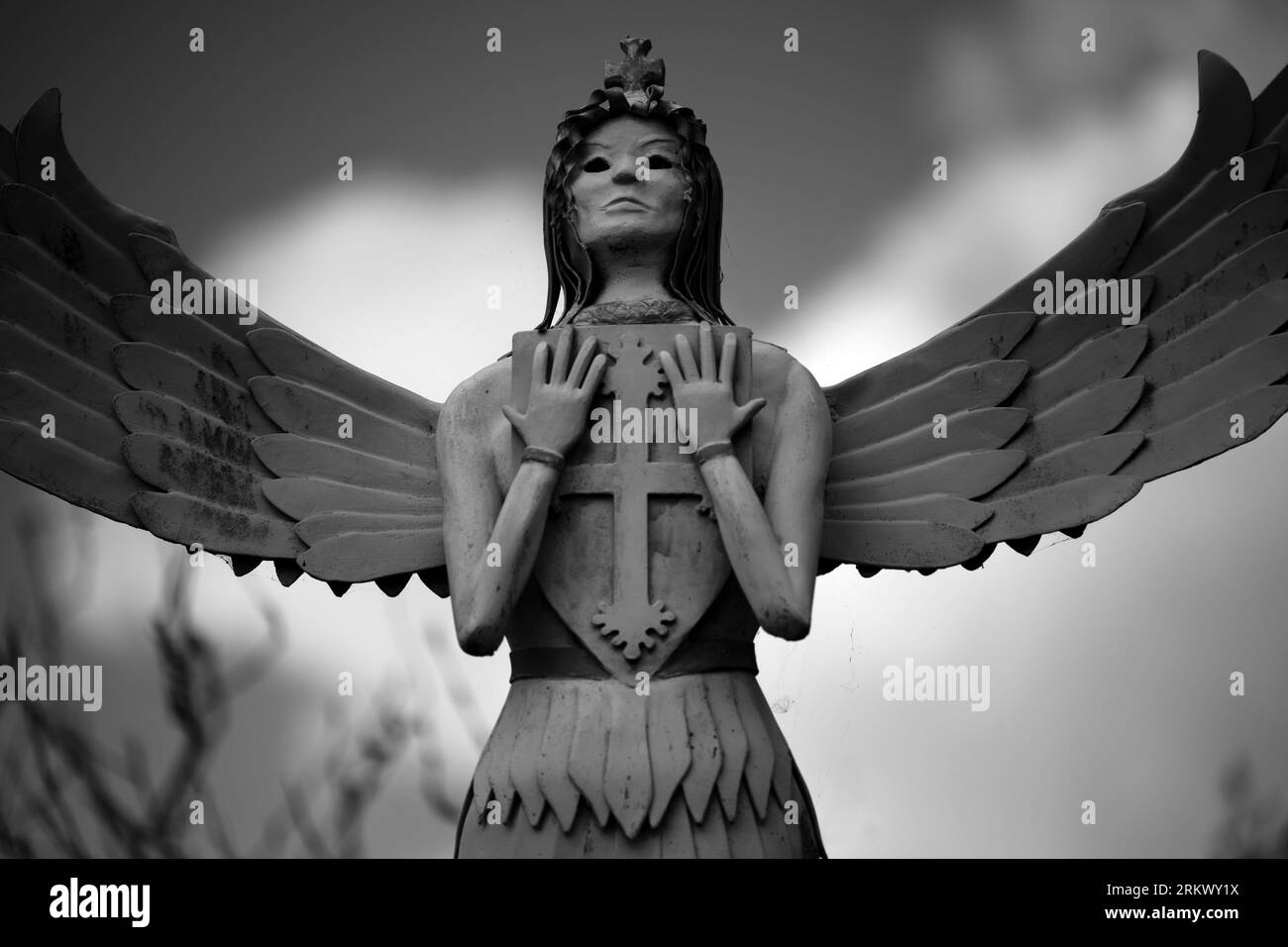 Scultura di angeli Foto e Immagini Stock in Bianco e Nero - Alamy