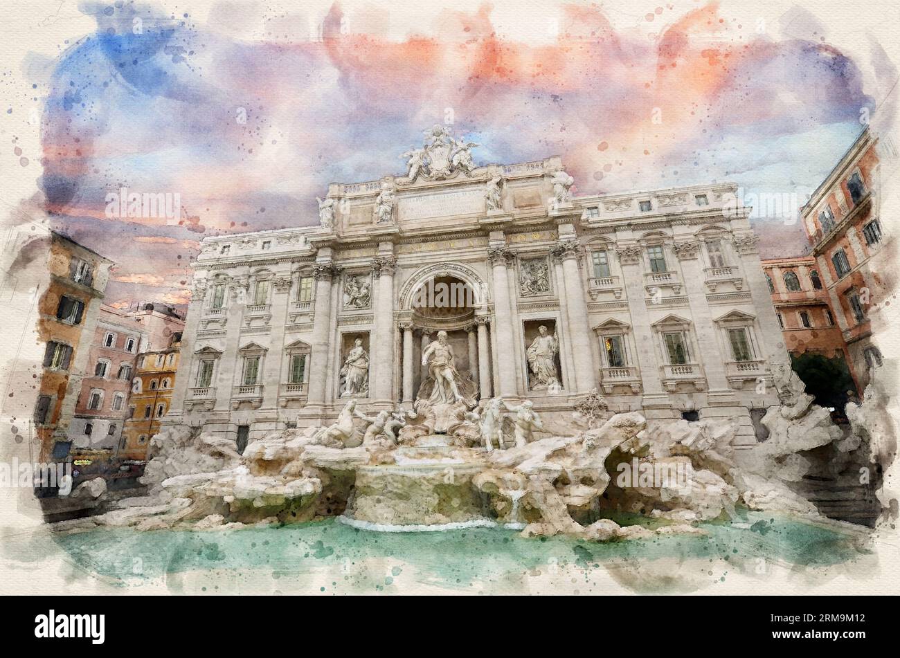 Acquerello roma immagini e fotografie stock ad alta risoluzione - Alamy