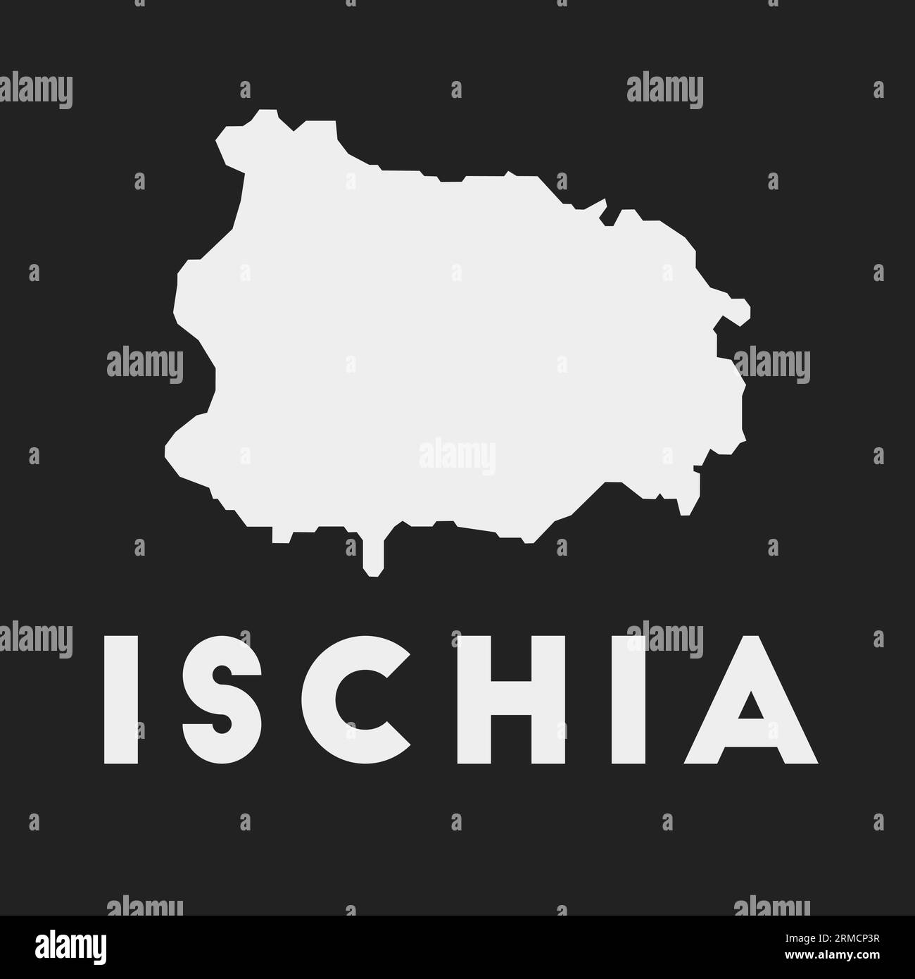 Mappa dell'isola di ischia Immagini Vettoriali Stock - Alamy